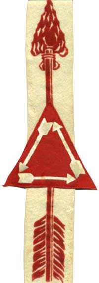 Embroided Screen Print, Large Triangle Sashes - 1951 - 1953 - BSA ...